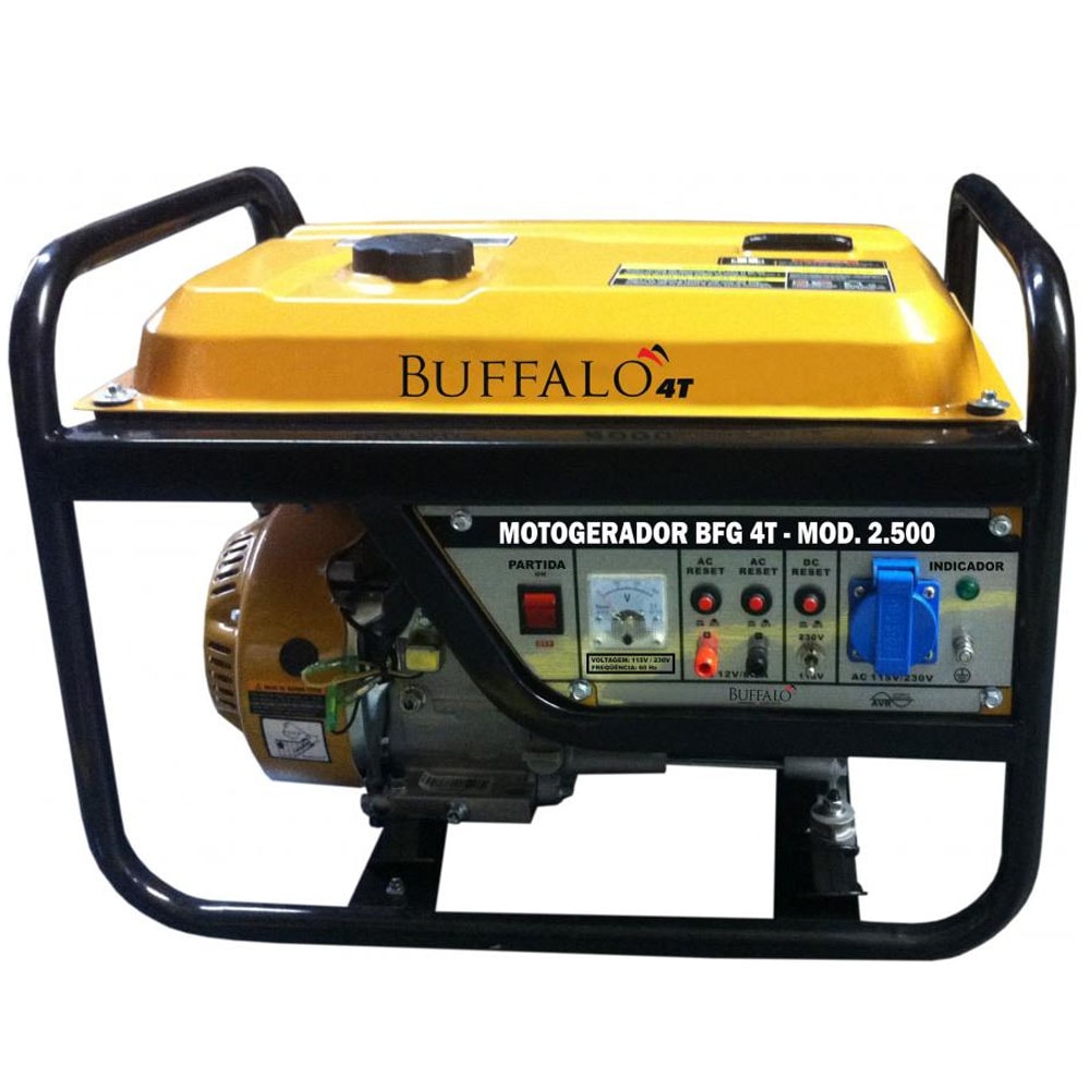 Gerador de Energia à Gasolina BFG 2500 6,5CV 2,8 KW Partida Manual ...